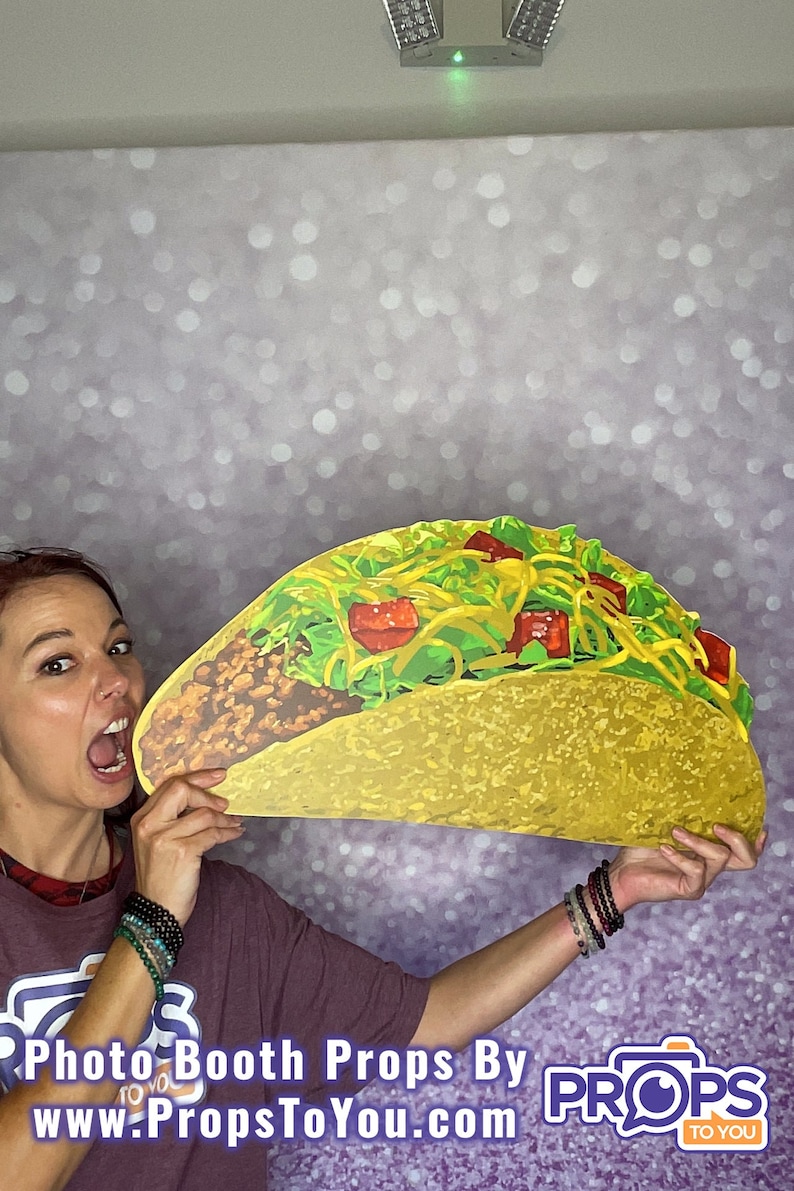 BIG Props: American/traditional Taco Photo Booth Prop - Etsy