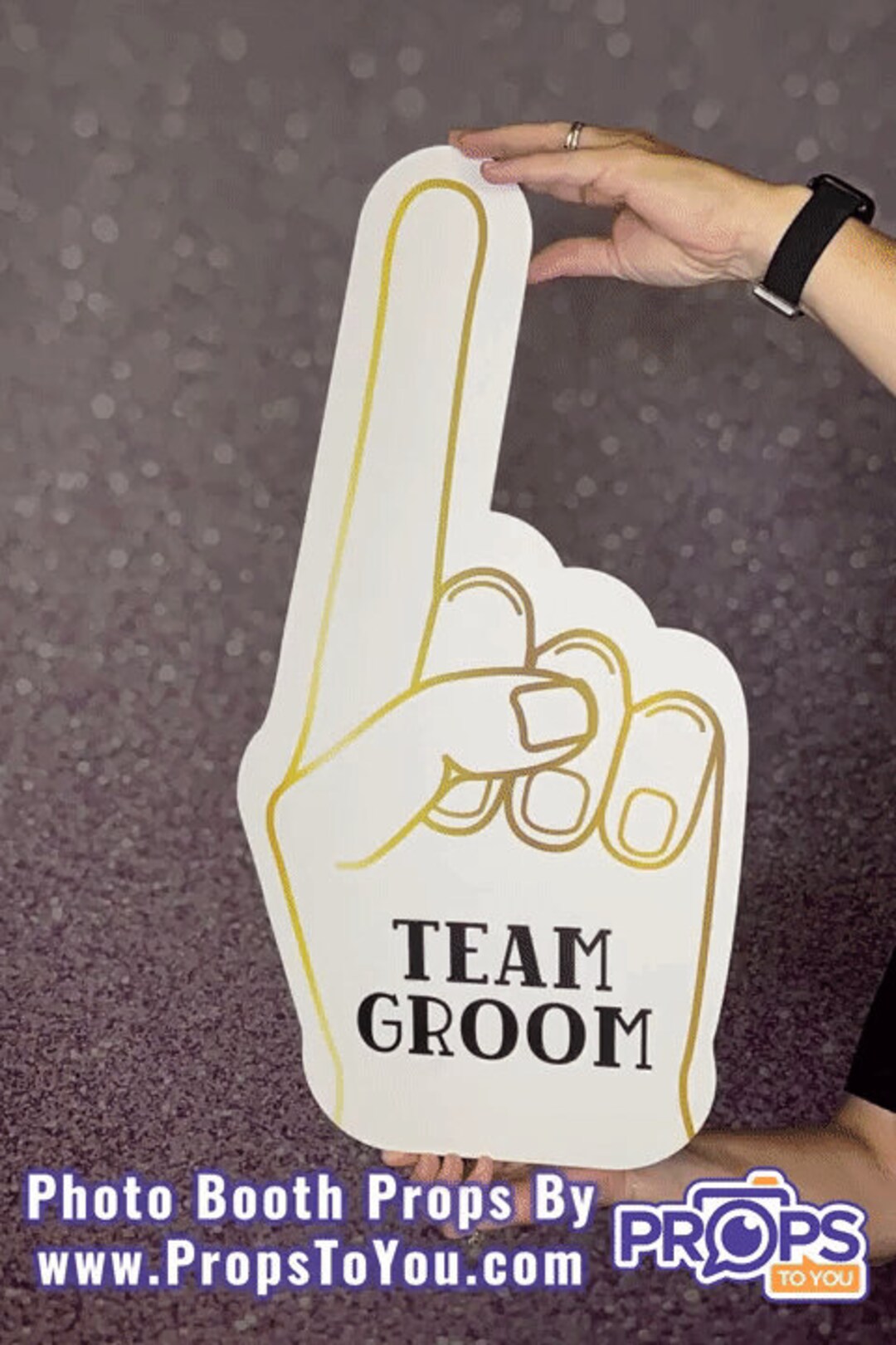 HUGE Props: Wedding - Modern 1! Team Groom/team Bride Fan Finger Photo ...