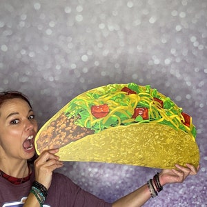 BIG Props: American/traditional Taco Photo Booth Prop - Etsy
