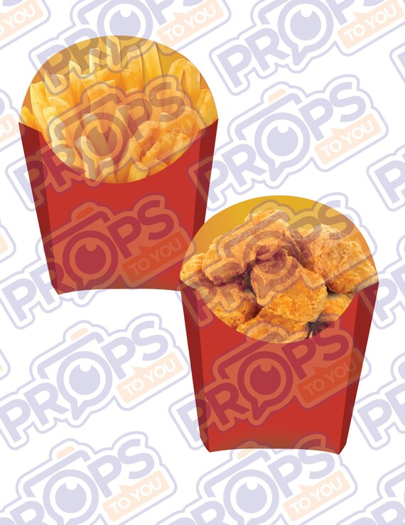BIG Props: Fries/chicken Nuggets Photo Booth Prop - Etsy