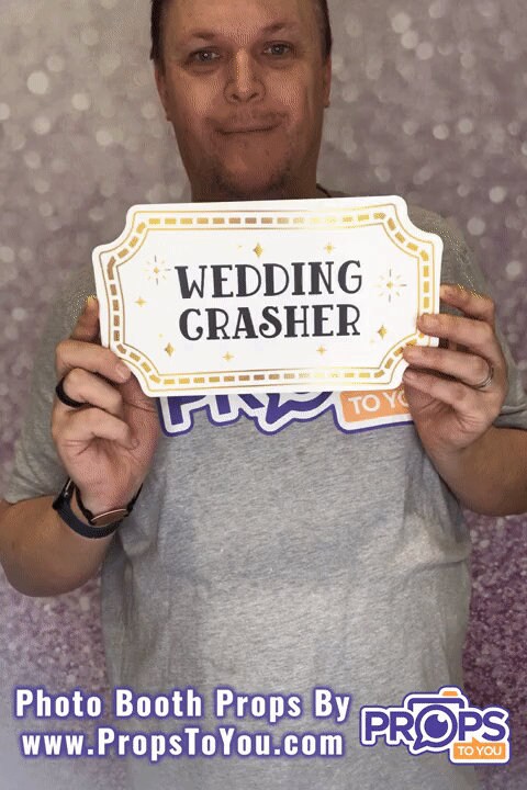 BUNDLE! Wedding Modern 3 - 5 Double-sided Photo Booth Props - Etsy