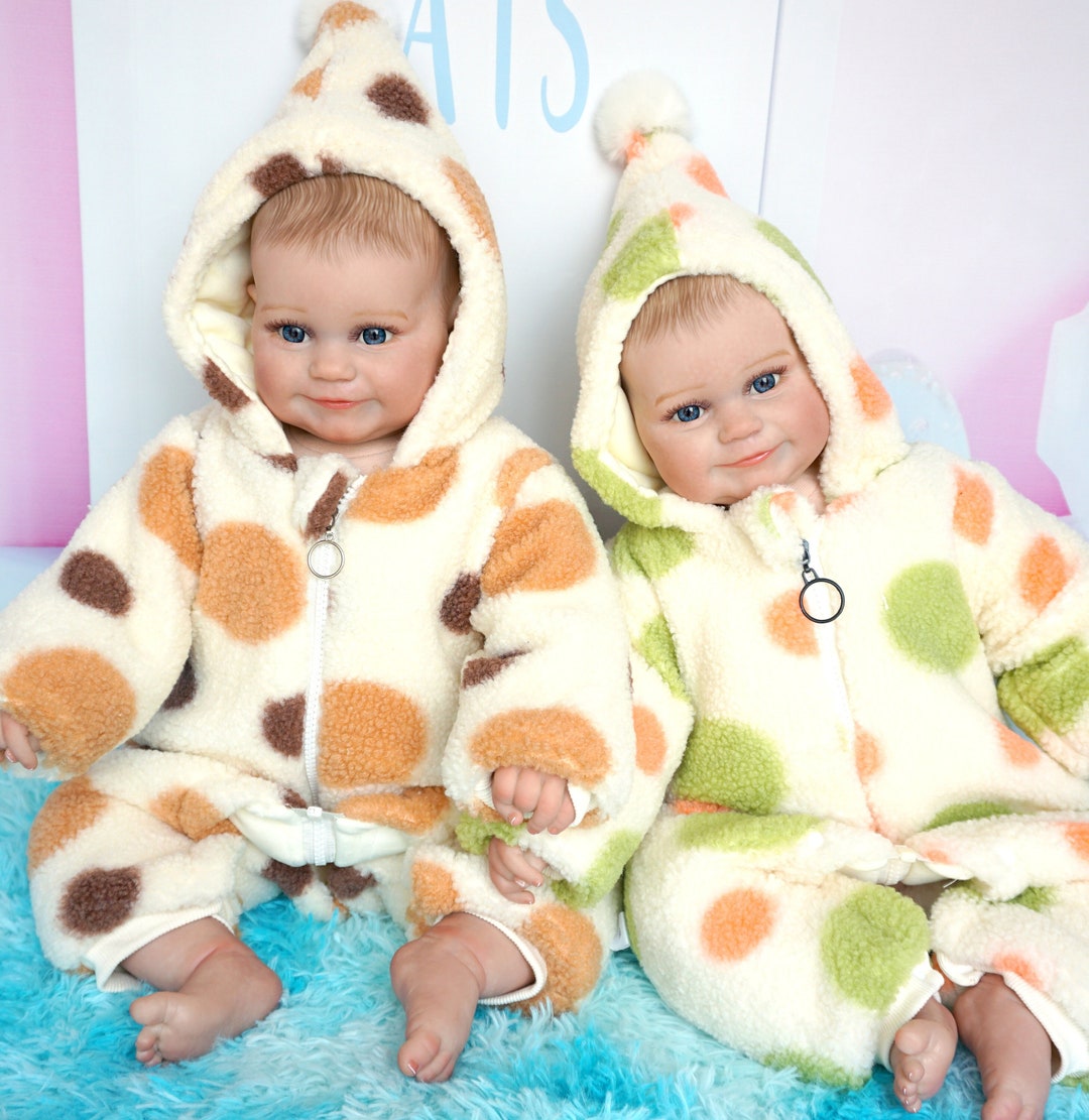 Reborn Twin Dolls 24inch 3d Skin With Vascular Vein Lifelike Reborn ...