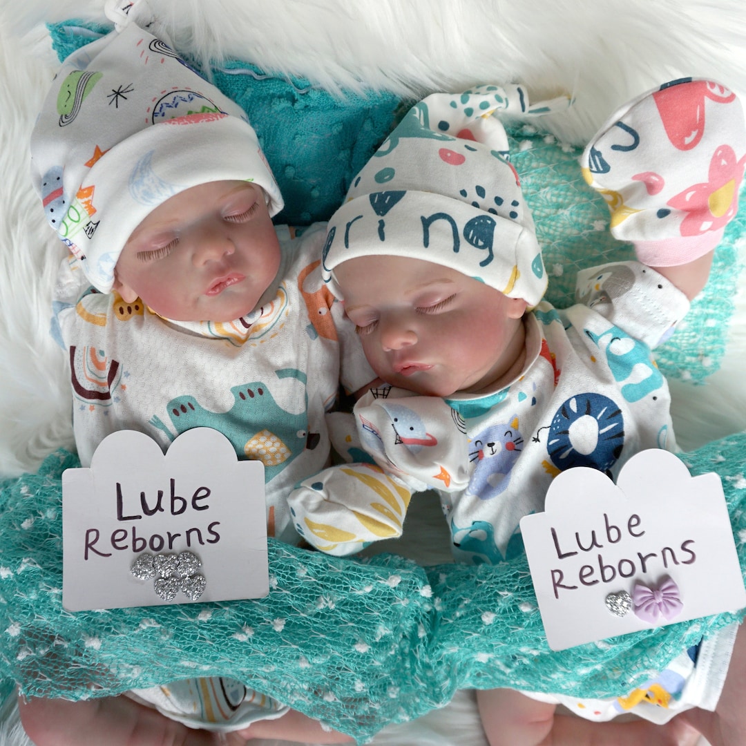 Reborn Twins Dolls Boy and Girl 3d-paint With Visible Veins Lifelike ...
