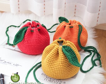 Crochet Fruit Pouch - Etsy