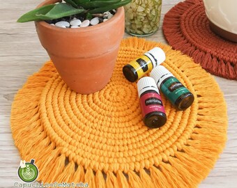 Macrame Round Placemat - Etsy