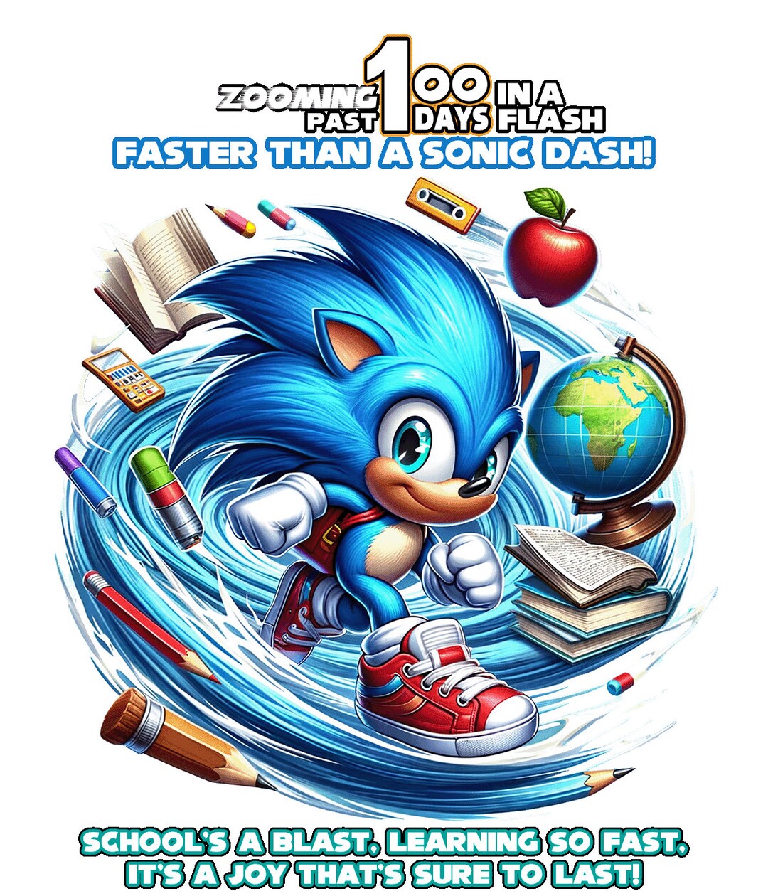 Hedgehog: 100 Days of School - Etsy