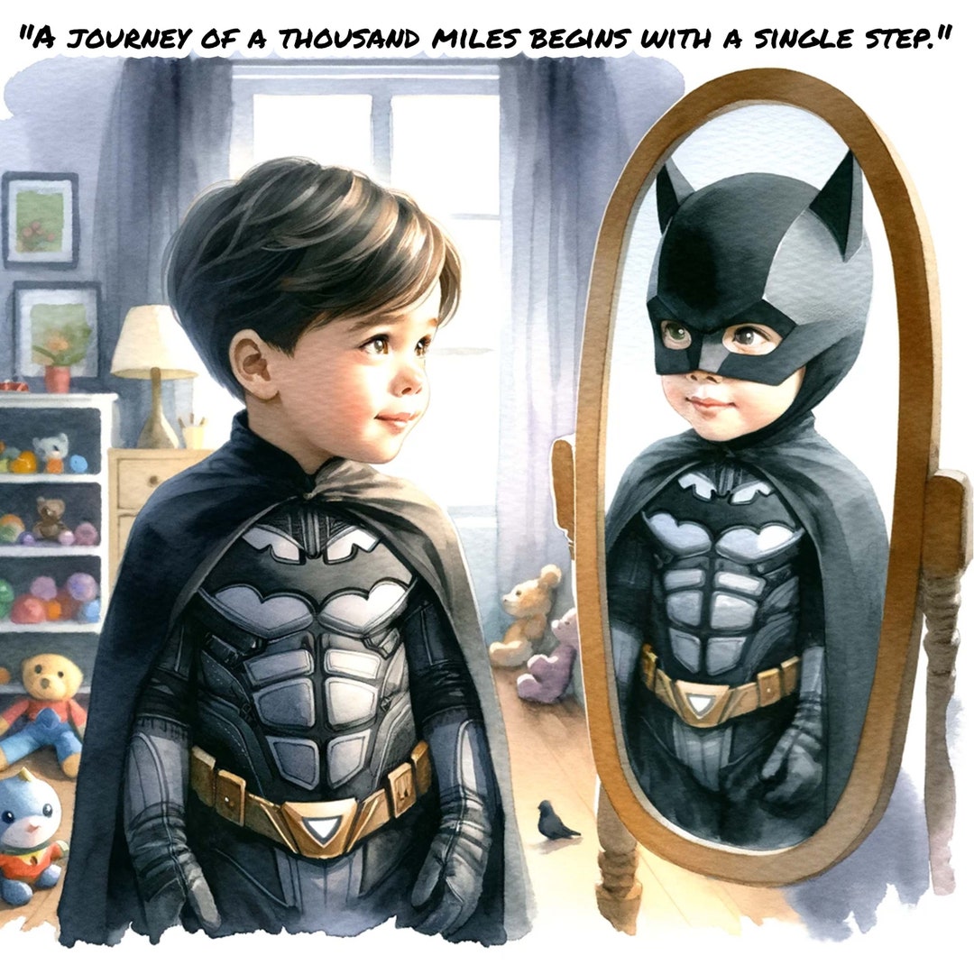 Kids Superhero Printable Art, Inspirational Hero Kids Digital Art Print ...