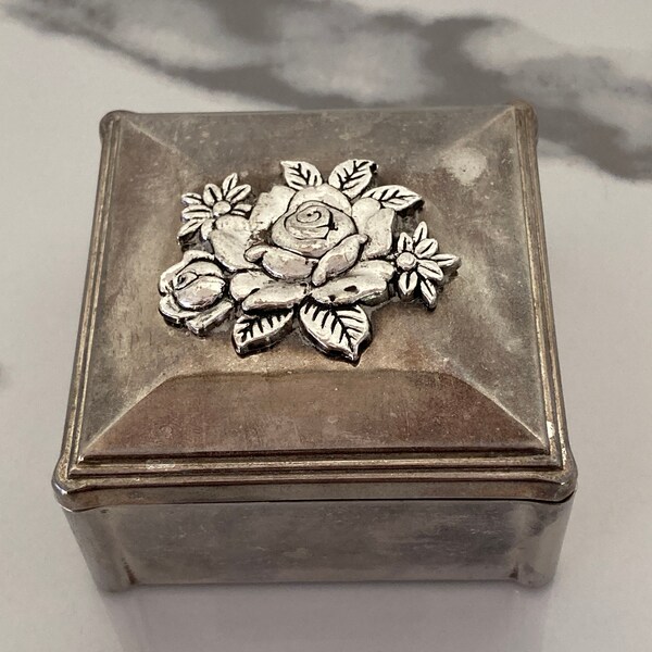 Rose Trinket Box - Etsy