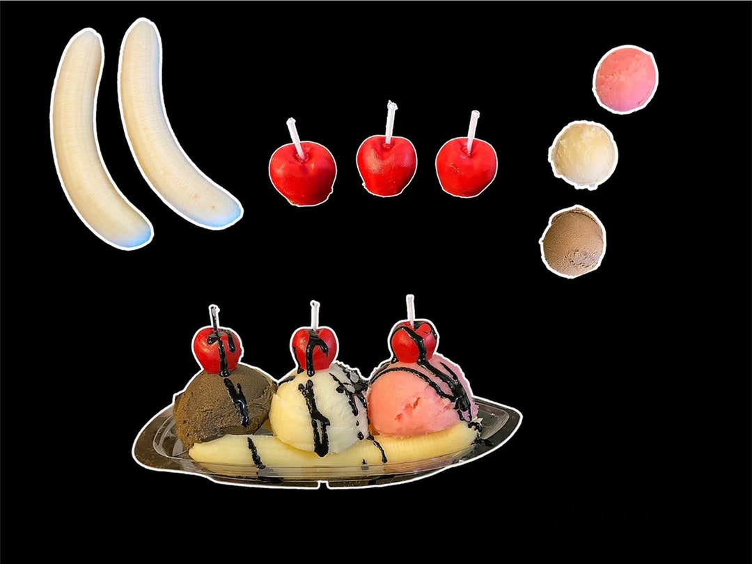 Banana Split Wax Melts / Realistic Wax Melts / Food Wax Melts / Gift ...