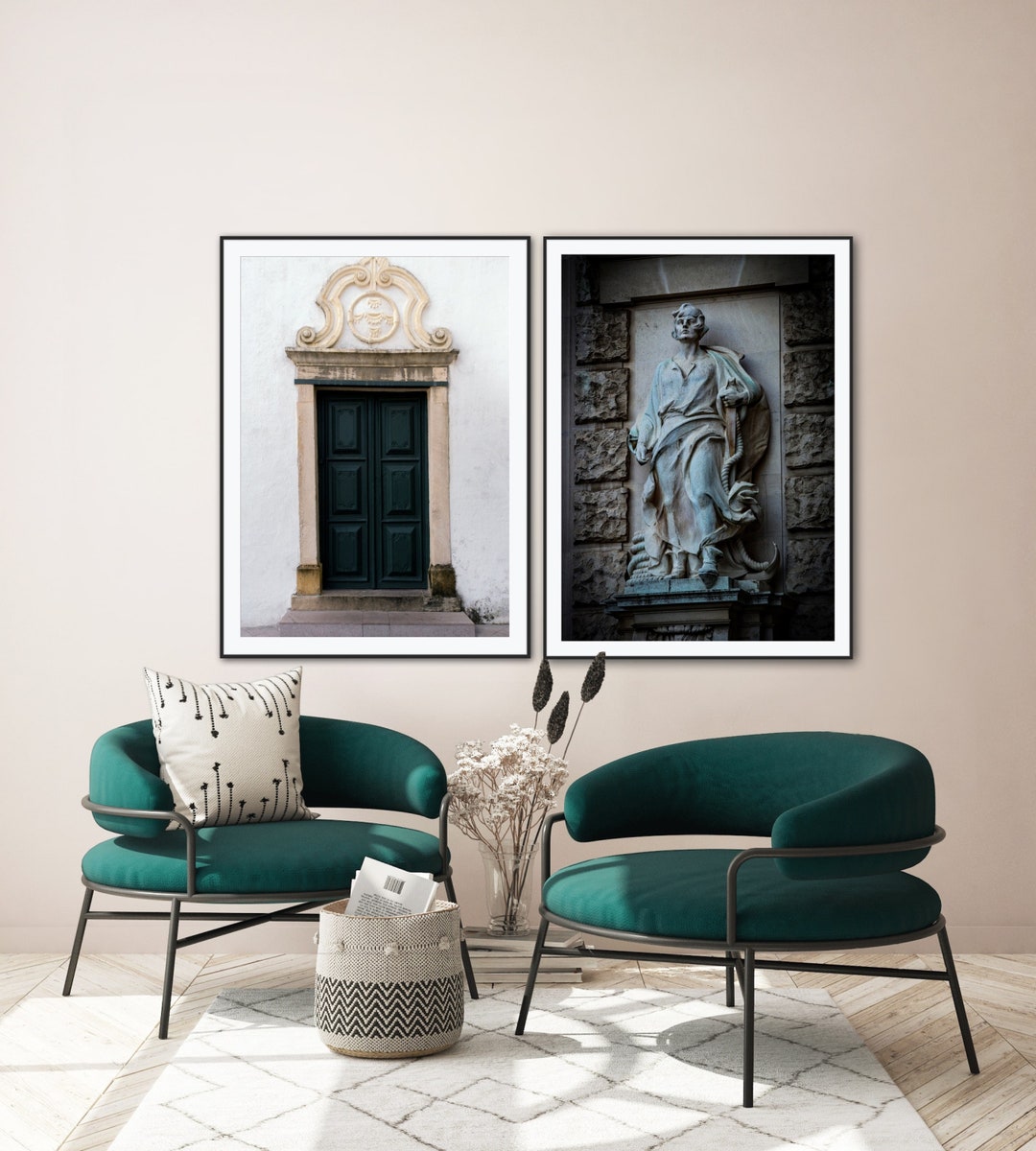 SET OF 2 | Roman Statue Print, Greek Statues Print, Antique Prints ...