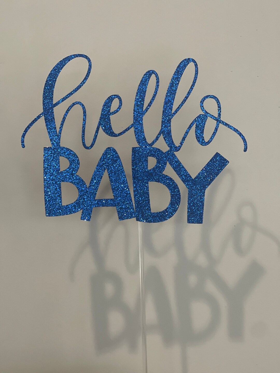 Hello Baby Cake Topper, Cake Topper, Flower Decor, Baby Decoration, Cup ...