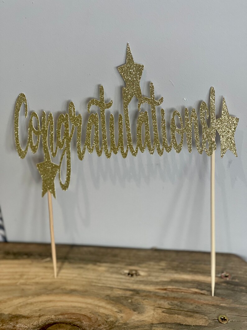 Congratulations Cake Topper, Cake Topper, Party Cake Decoration, Baby ...