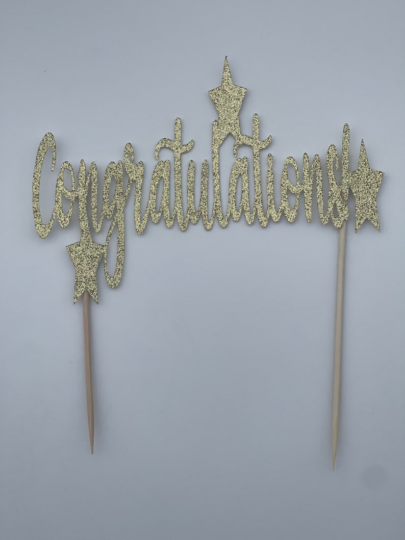 Congratulations Cake Topper, Cake Topper, Party Cake Decoration, Baby ...