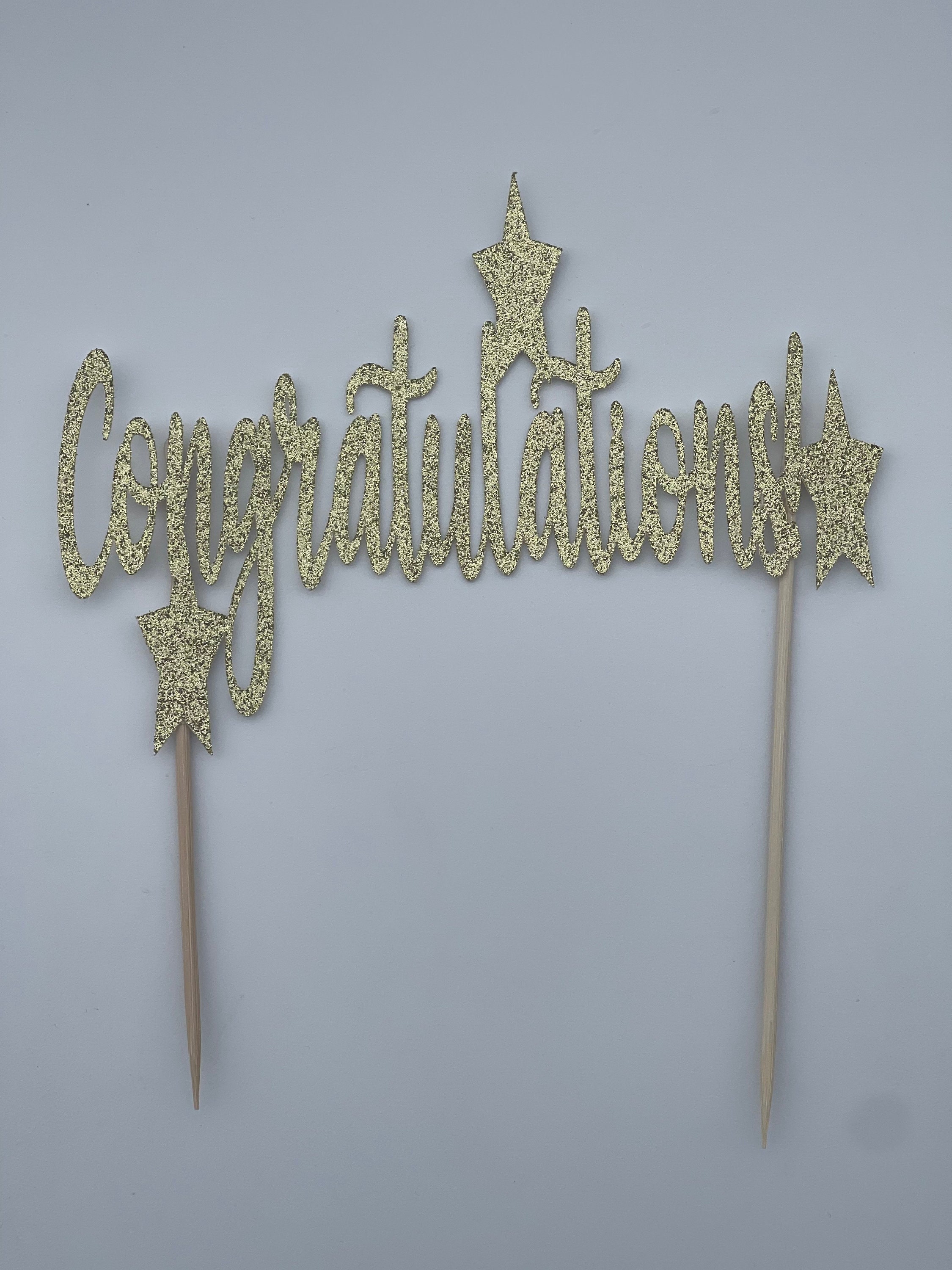 Congratulations Cake Topper, Cake Topper, Party Cake Decoration, Baby ...