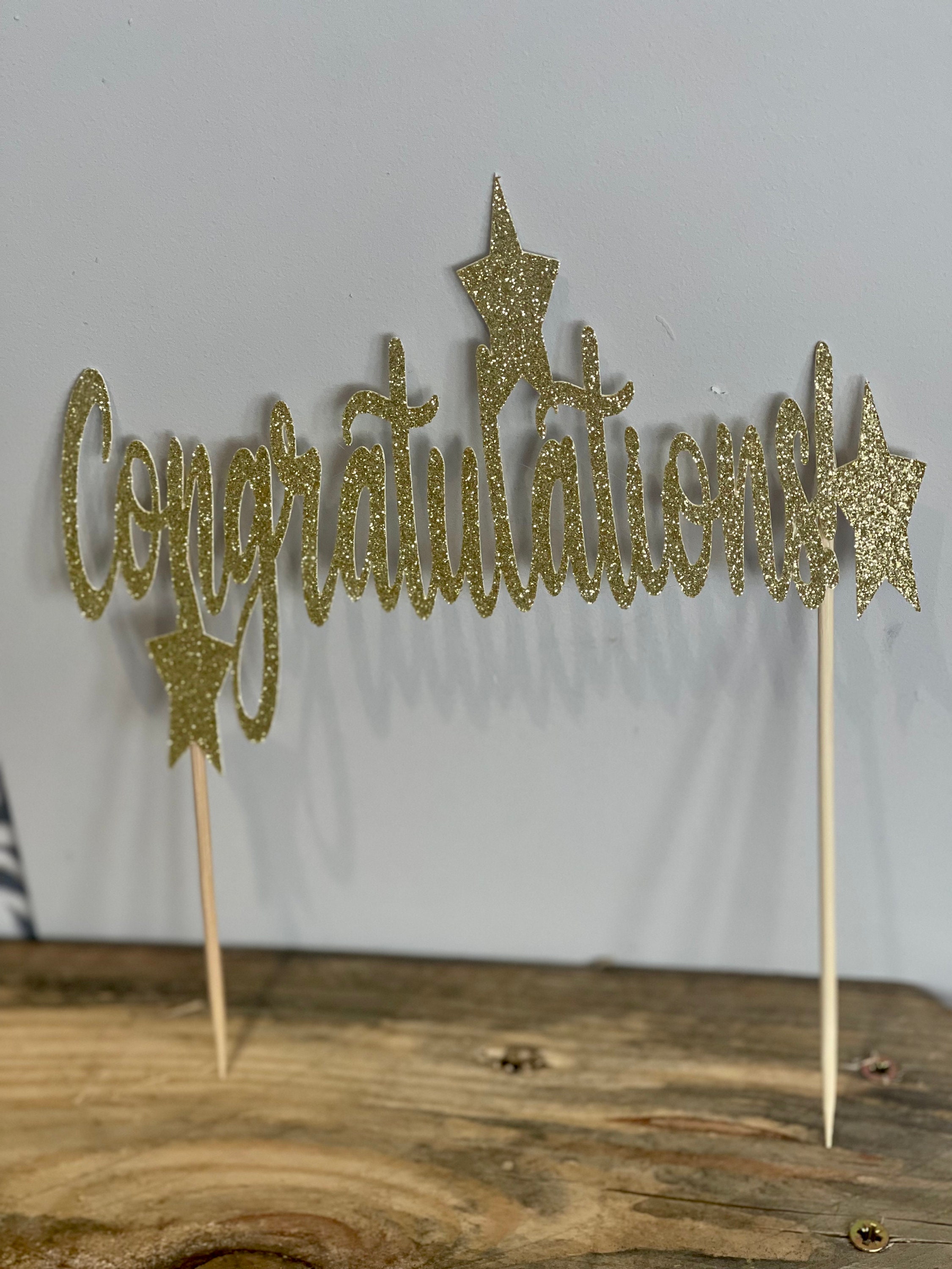 Congratulations Cake Topper, Cake Topper, Party Cake Decoration, Baby ...