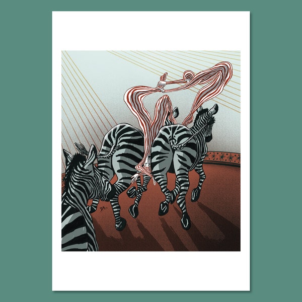 Circus Zebra - Etsy