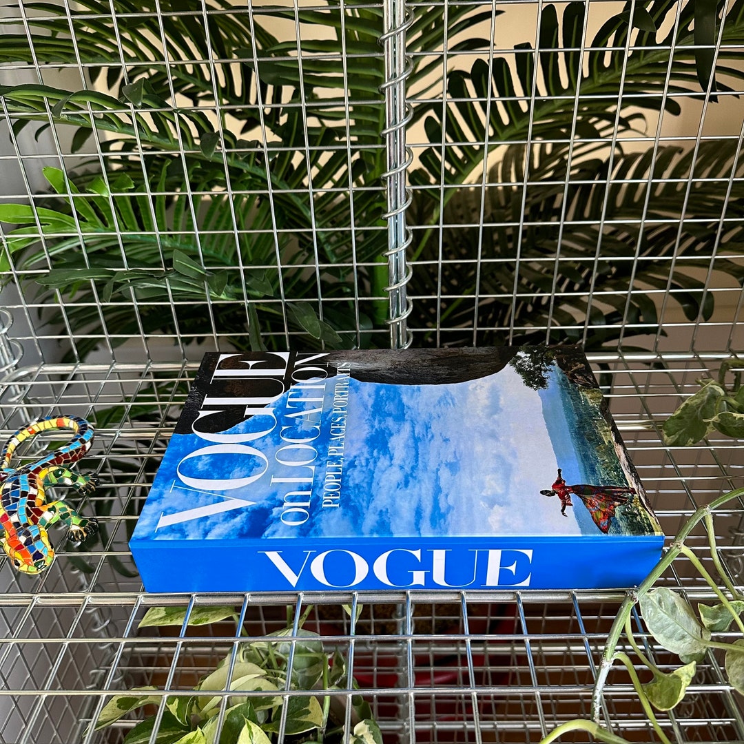 Vogue Blue Coffee Table Book, Fashion Book Box, Openable Book Box ...