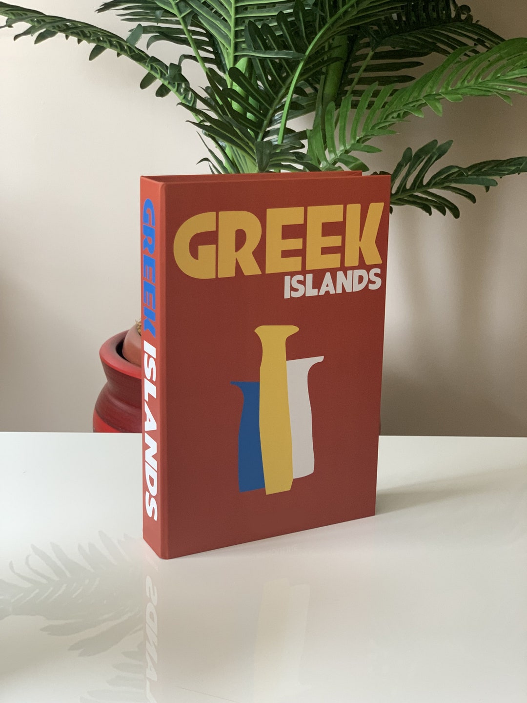 Luxury Greek Islands Book Box, Modern Coffee Table, Shelf Storage - Etsy