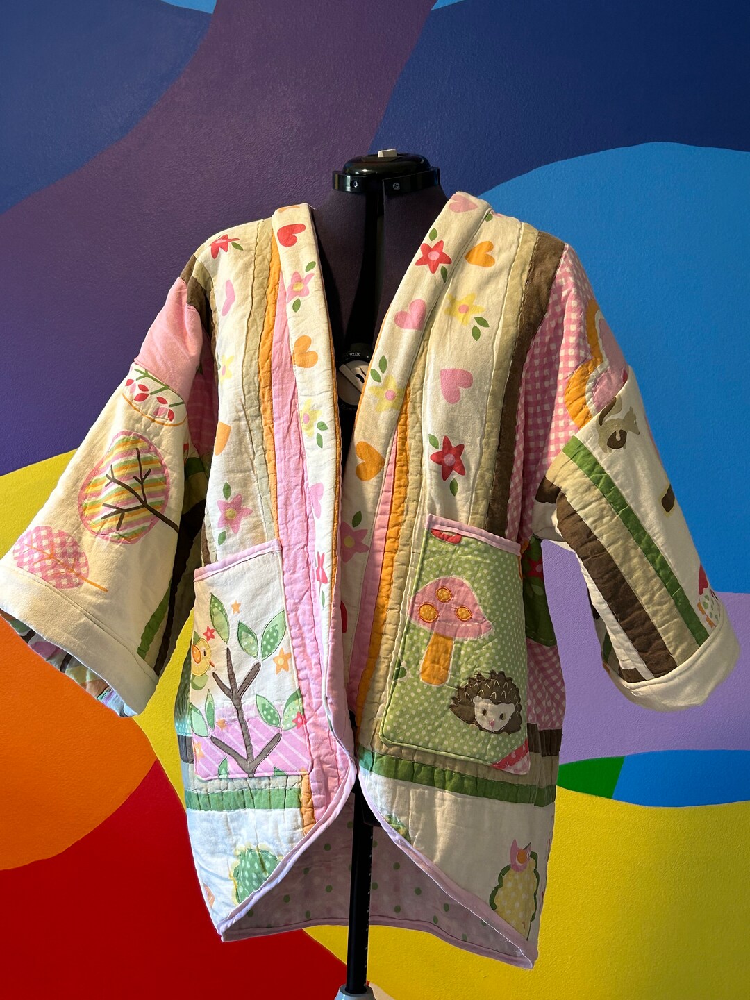 JACKET QUILT - UPCYCLED Fun Quilt - Quiltup Jacket - Etsy