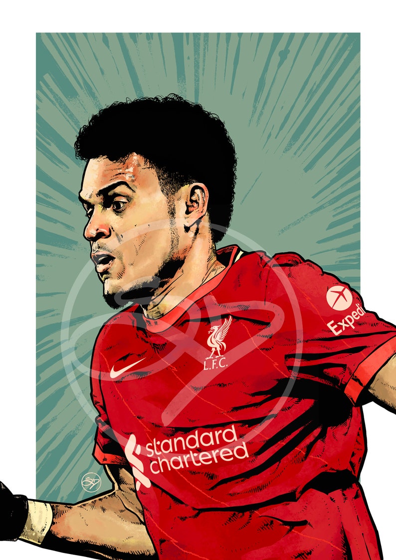 Luis Díaz Portrait LFC Fan Art | Etsy Luis Díaz Portrait LFC Fan Art | Etsy