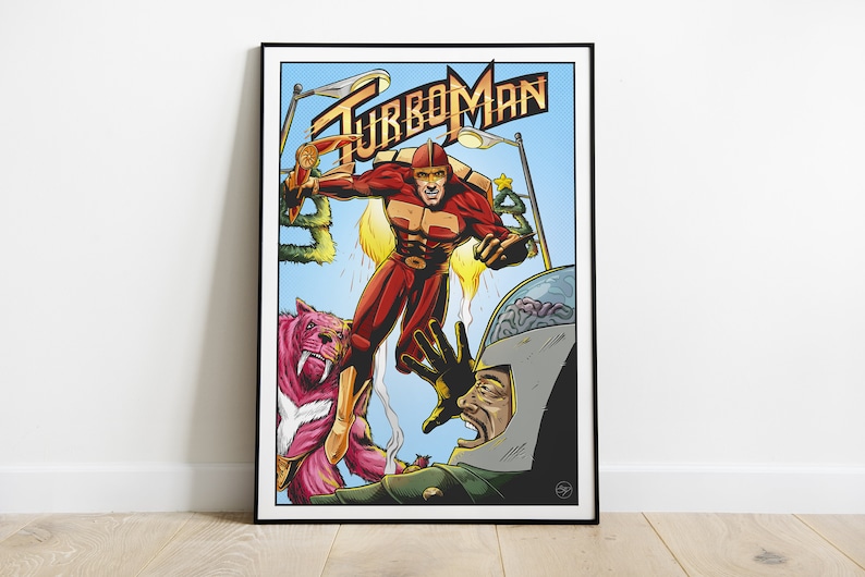 Turbo Man Jingle All the Way Fan Art Poster - Etsy