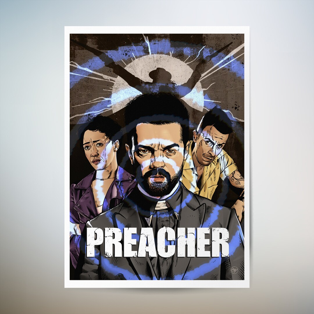 Preacher Poster - Fan Art - Etsy