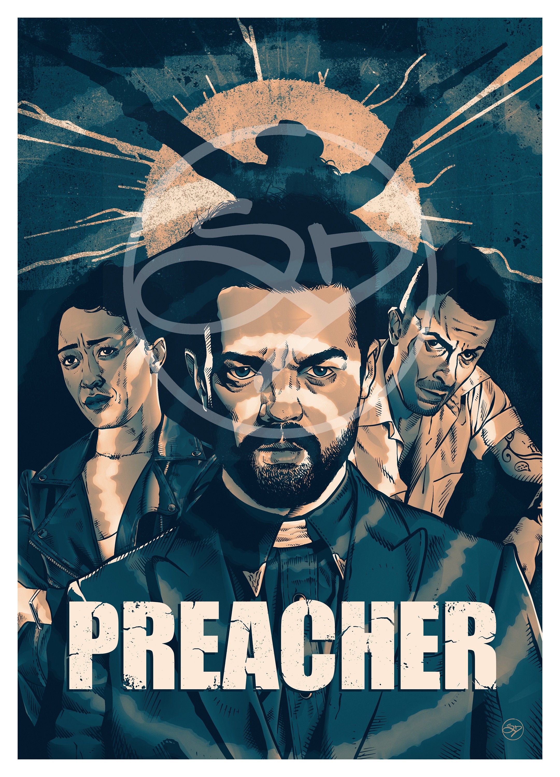 Preacher Poster Fan Art - Etsy