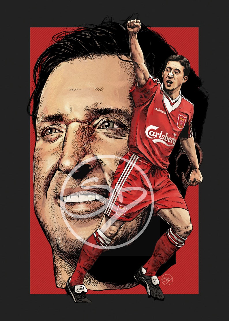 Robbie Fowler Print LFC Fan Art Print - Etsy