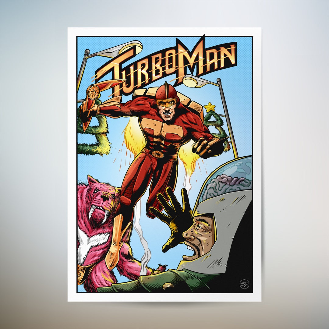 Turbo Man - Jingle All the Way - Fan Art Poster - Etsy