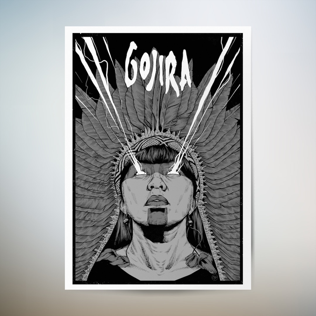 Amazonia Gojira Fan Art Poster - Etsy