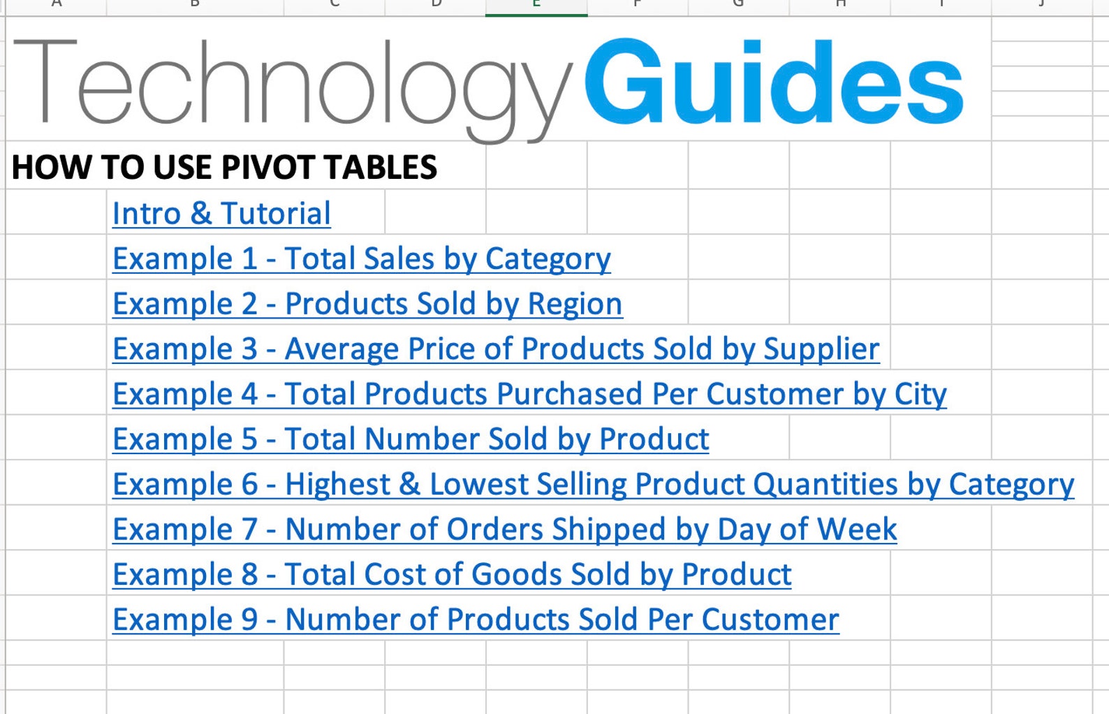 How to Use Pivot Tables in Excel - A Beginner's Guide - Etsy