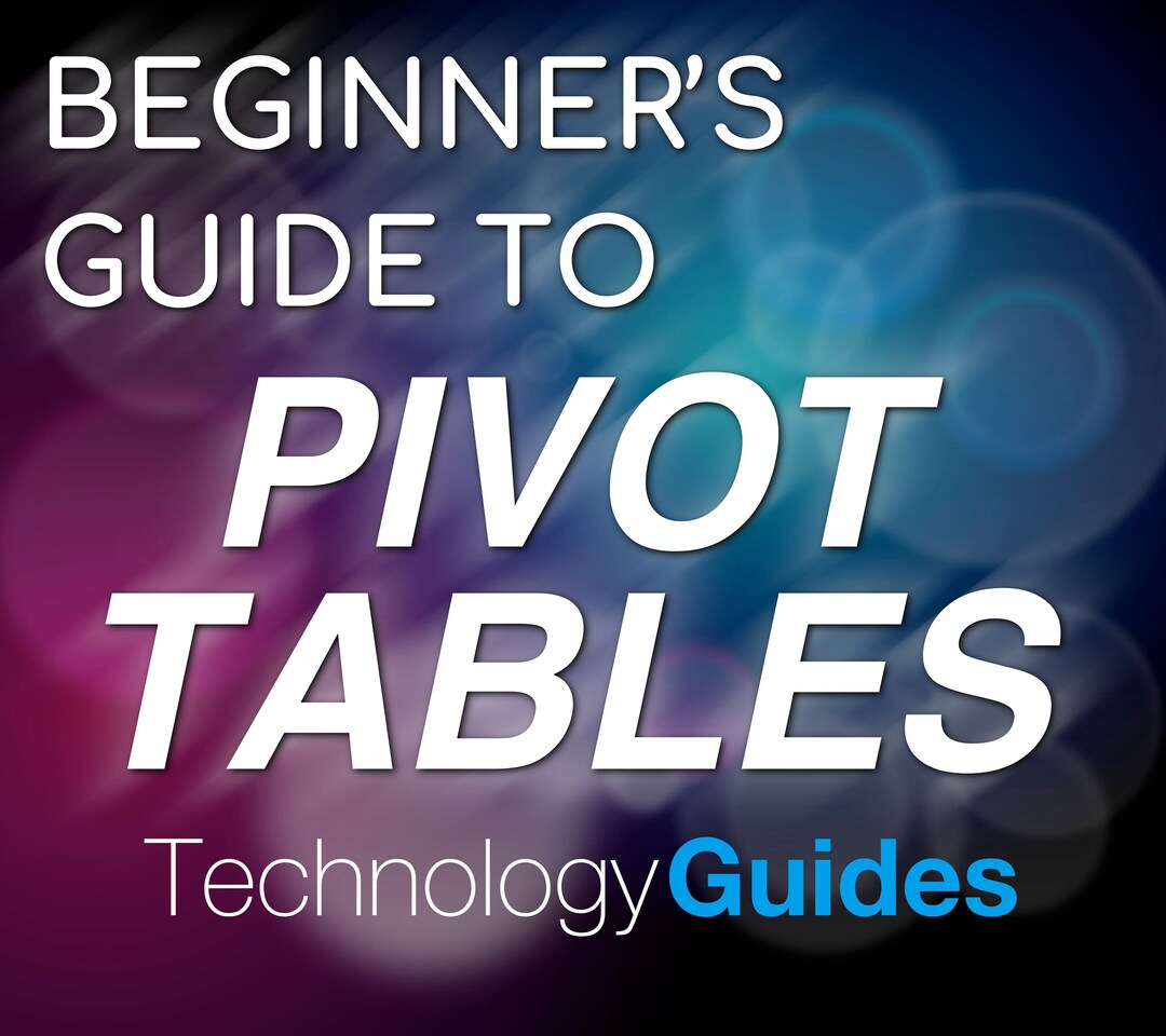 How to Use Pivot Tables in Excel - A Beginner's Guide - Etsy