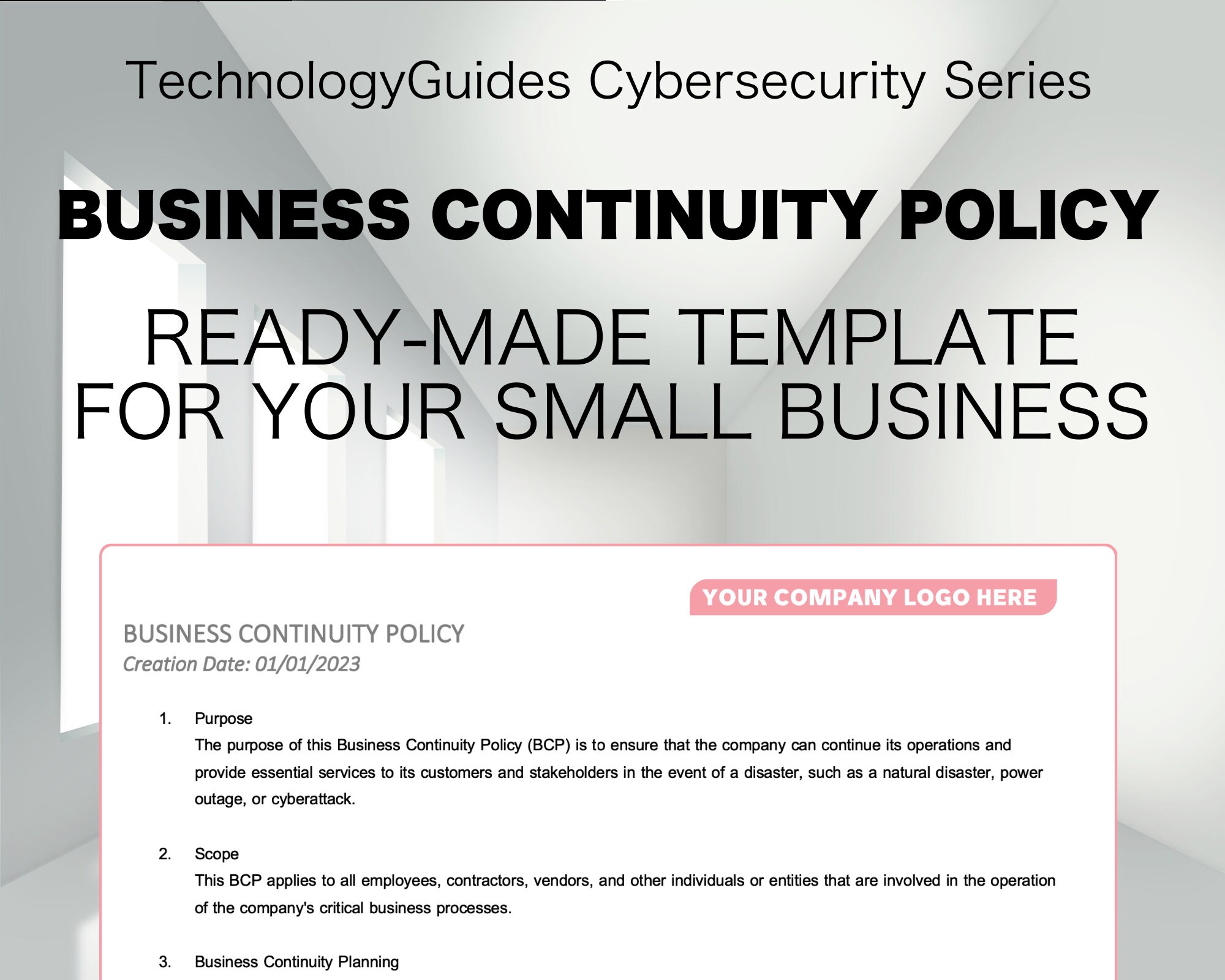 Easy Business Continuity Policy Template - Cybersecurity for Your ...
