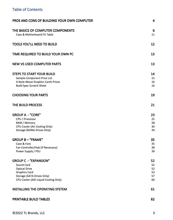 Build Your Own Custom Computer - Step-by-step Instructional Guide for Beginners - Etsy