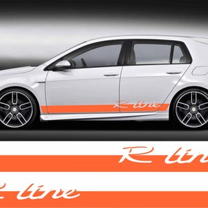 VW R Line R Line R-line Sticker Side Stripe Universal Sticker VW Golf ...
