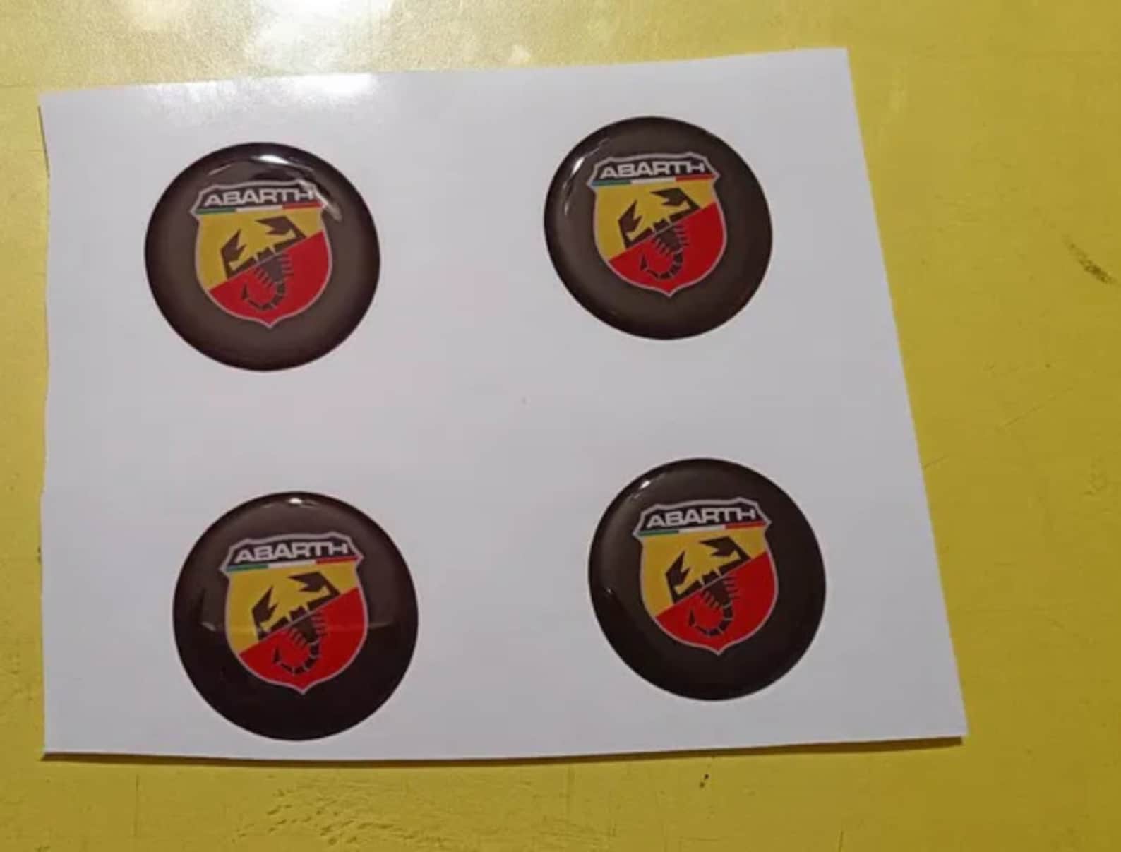 Fiat Abarth Badges Fiat Punto Bravo Emblem Domed Stickers - Etsy