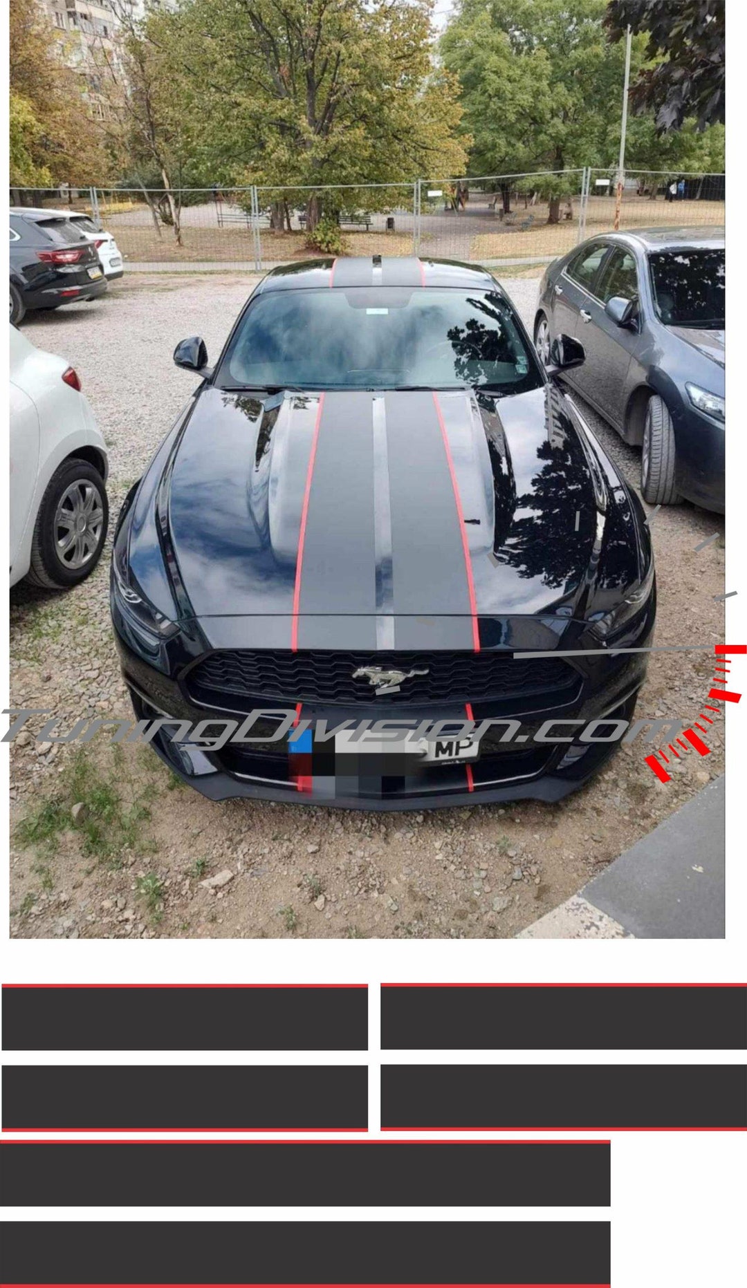 Double Stipes Mustang Sticker Dodge Stickers for Porsche Stickers ...