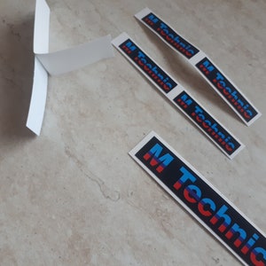 Sticker for Bmw E30 M Technic Black Body Kit Decal E24 E28 Original M ...