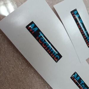 Domed Sticker for Bmw E30 M Technic Black Body Kit Decal E24 E28 ...