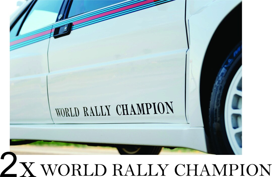 World Rally Champion Sticker for Racing Cars for All Models - Etsy