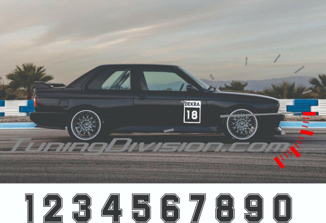 DEKRA Racing Number for BMW Sticker Circuit Sticker Nurburgring Sticker ...