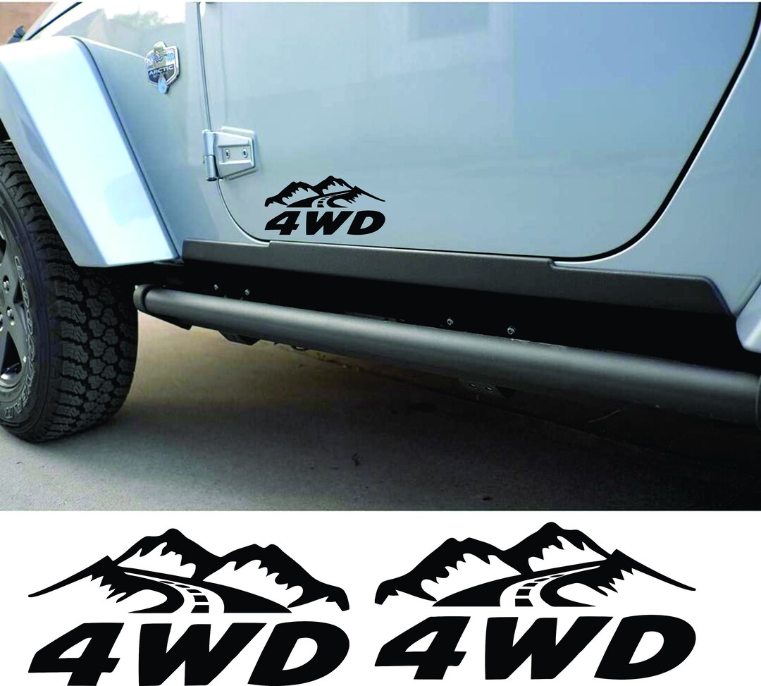 4WD Sticker Mountain Stickers Off-road Sticker Universal Sticker for ...