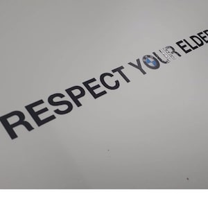 Respect Your Elders BMW Side Screen Decals Sticker for BWM M3 M4 M5 M6 ...