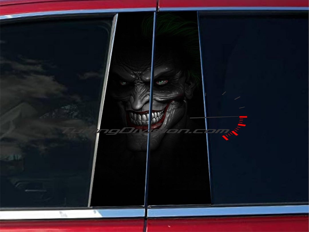 Joker Sticker B Pillar Sticker Universal Sticker Funny Sticker - Etsy