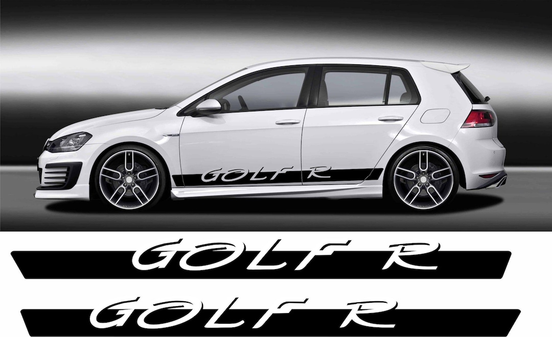 VW GOLF R Sticker Side Stripe Universal Sticker VW Golf Passat Arteon ...