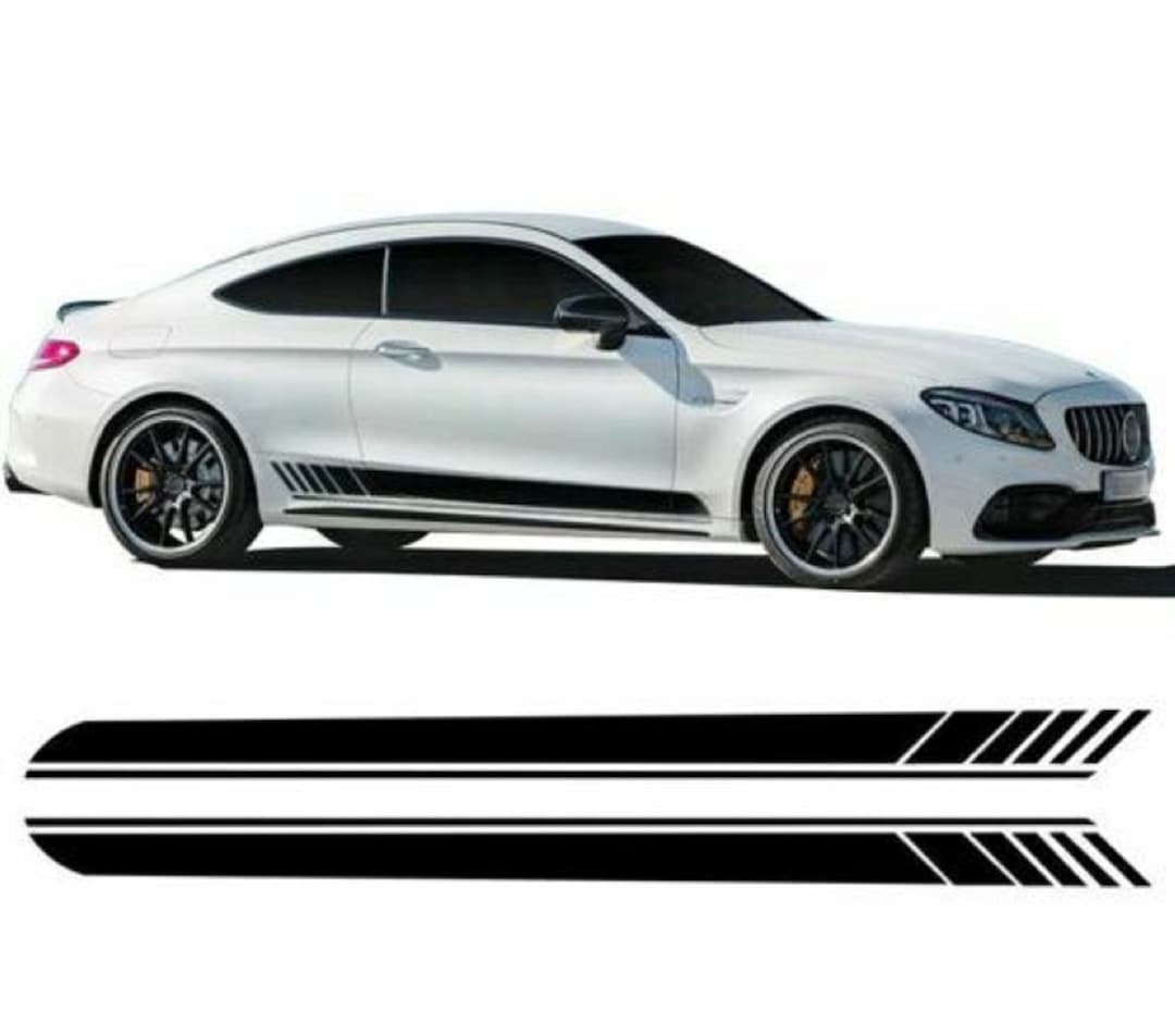 Sticker Stripe Side Sticker for Mercedes Benz Sticker for AMG Sticker ...