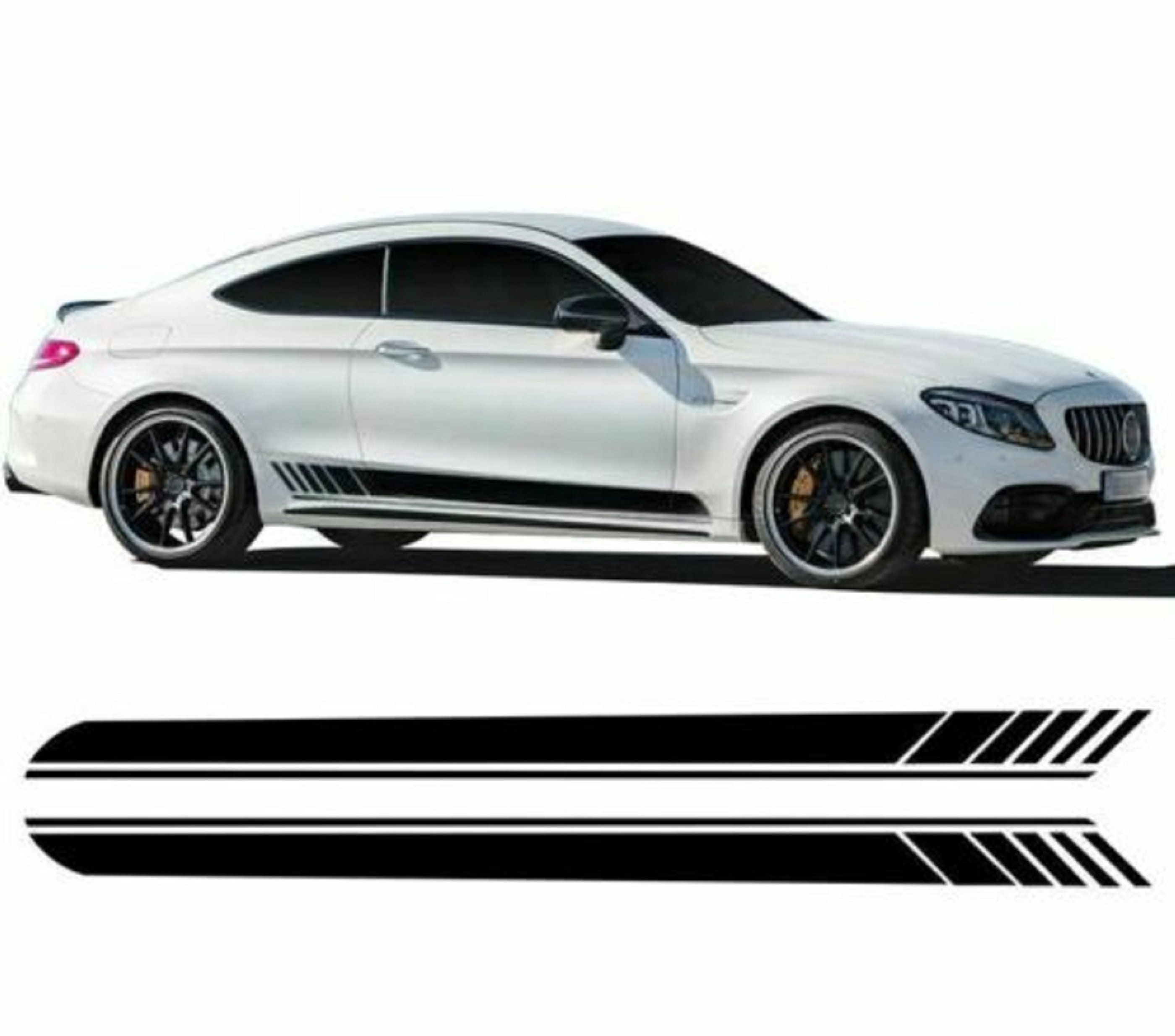 Sticker Stripe Side Sticker for Mercedes Benz Sticker for AMG Sticker ...