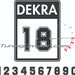 DEKRA Racing Number for BMW Sticker Circuit Sticker Nurburgring Sticker ...