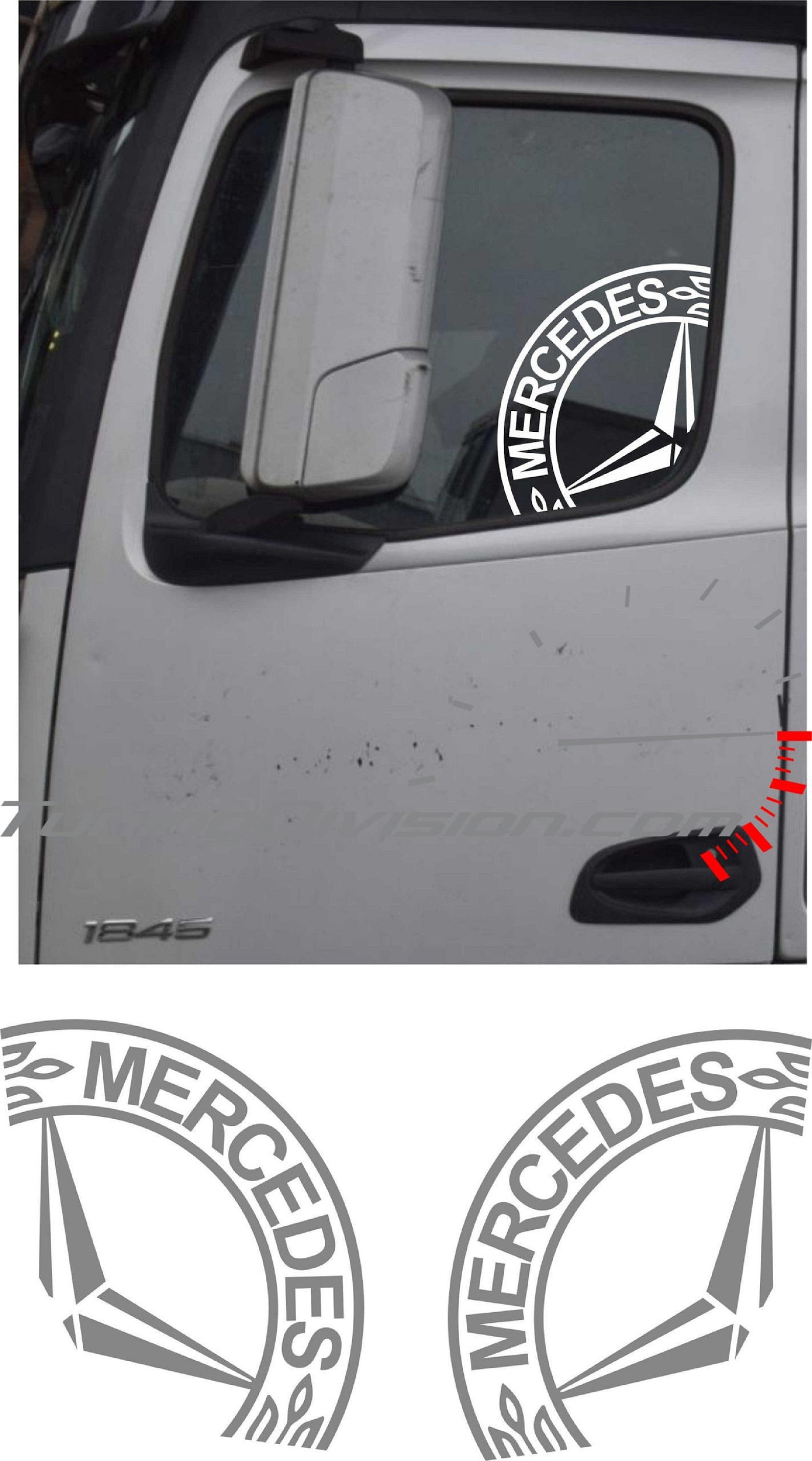 Truck Stickers for Mercedes Stickers Window Sticker Actros Sticker ...