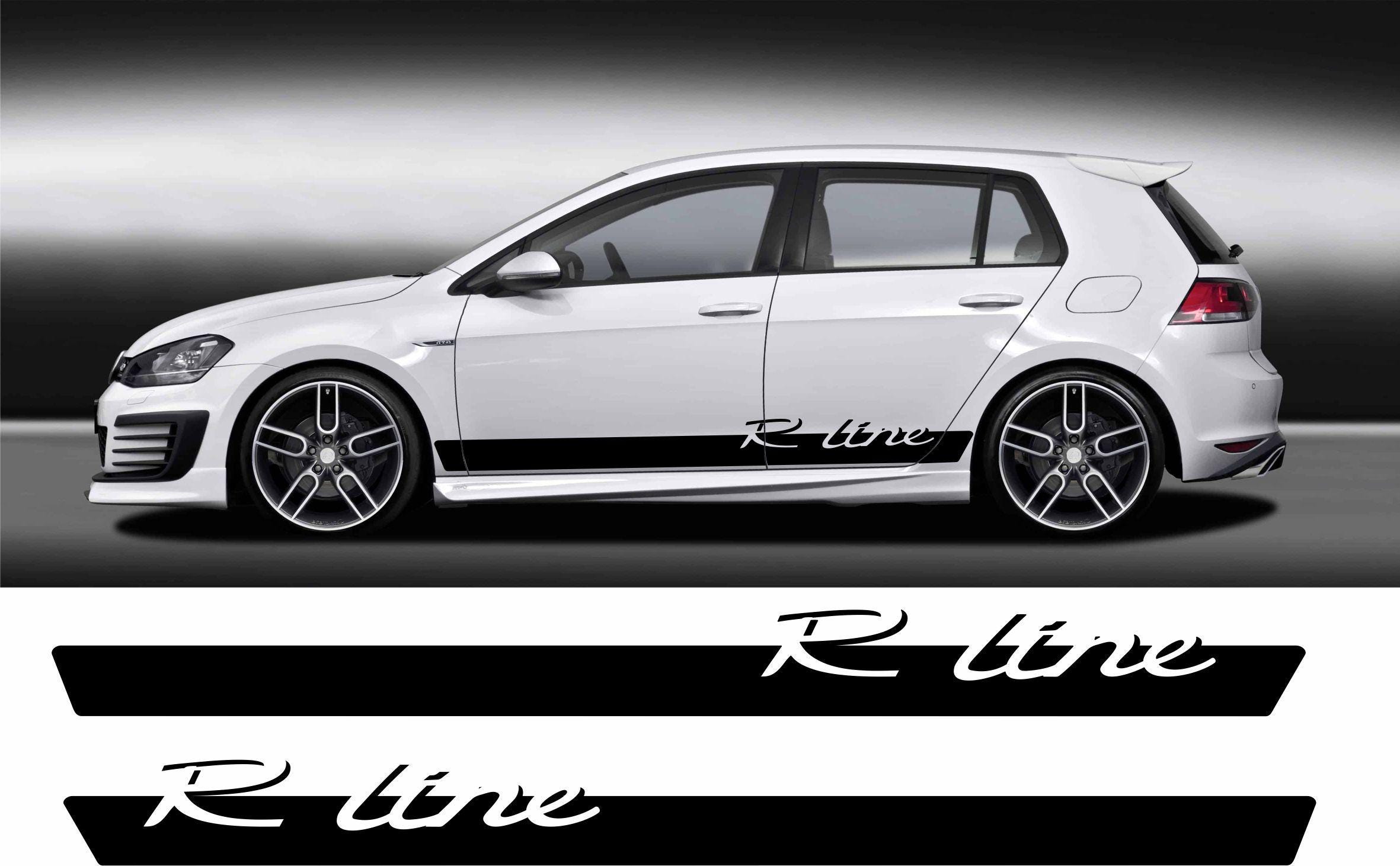 VW R Line R Line R-line Sticker Side Stripe Universal Sticker VW Golf ...
